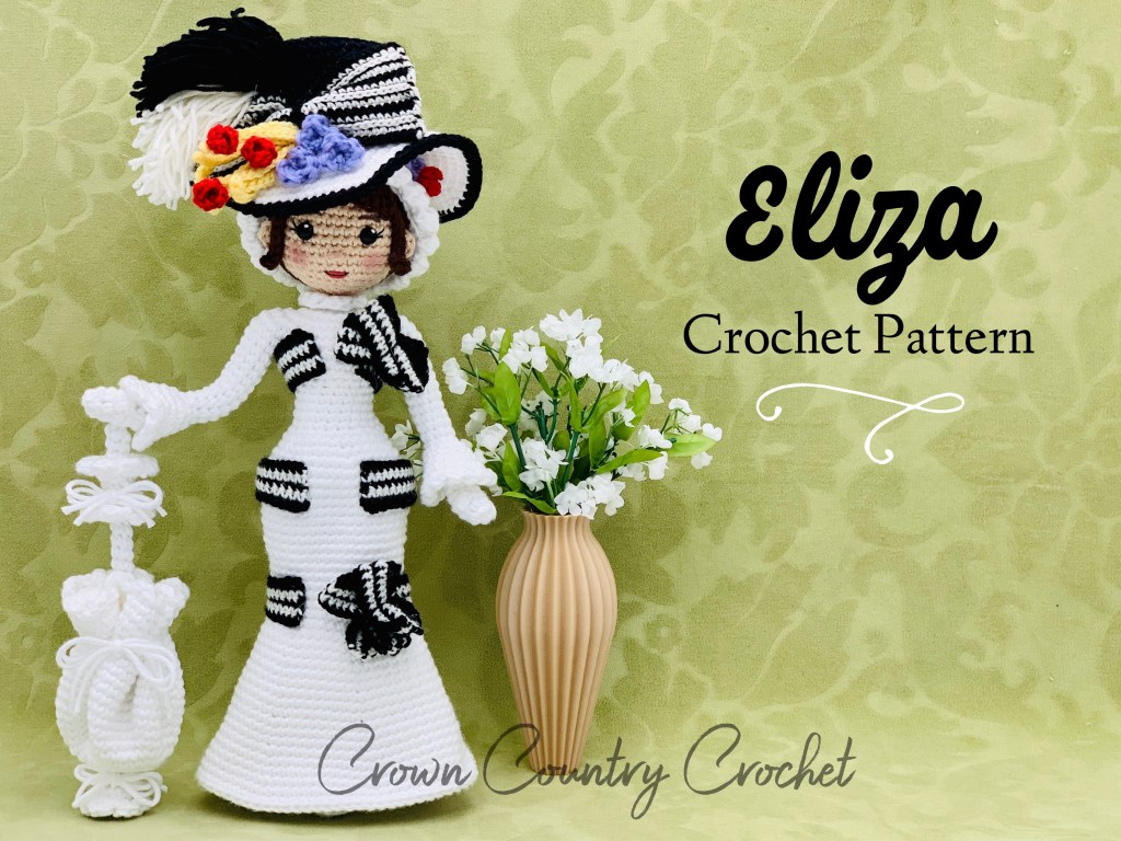 PDF CROCHET PATTERN Eliza Doll - Crown Country Crochet