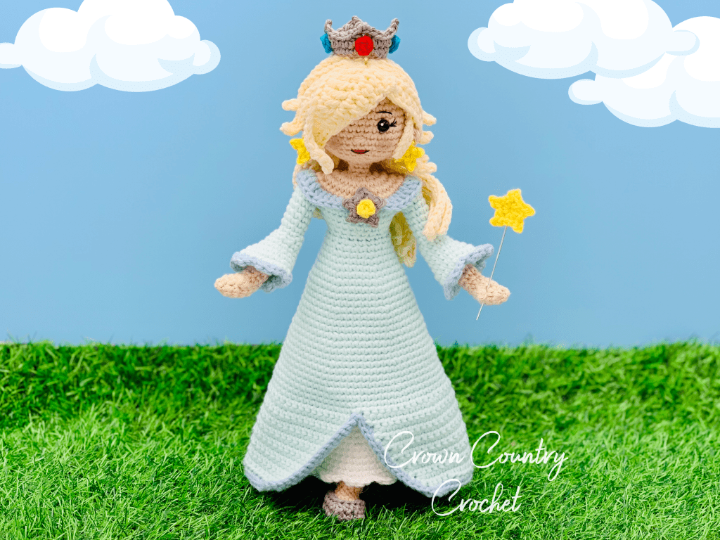 PDF CROCHET PATTERN Rosalina Doll - Crown Country Crochet