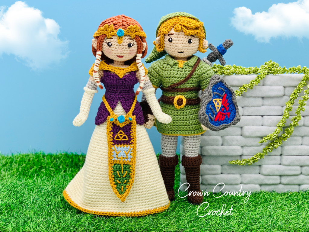 PDF CROCHET PATTERN Elven Princess and Swordsman Dolls - Crown Country ...